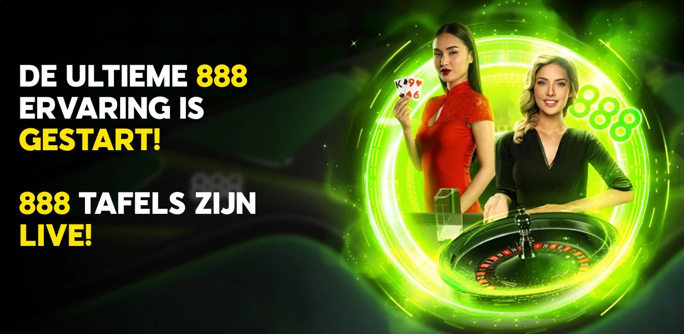 Live Casino Nederland bij 888 – Speel Blackjack & Roulette